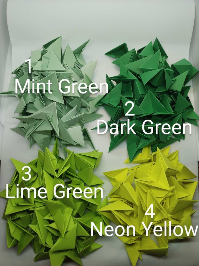 Unfolded Precision-cut Origami Paper Pieces – Assorted Colors & Sizes ...