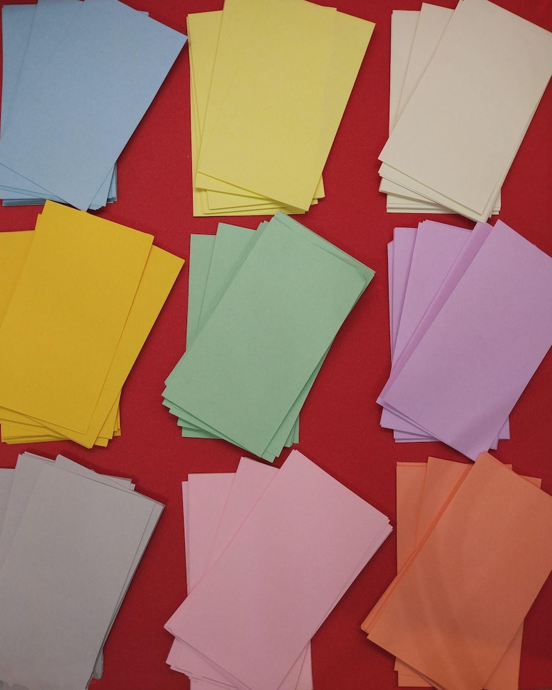 Unfolded Precision-cut Origami Paper Pieces – Assorted Colors & Sizes ...