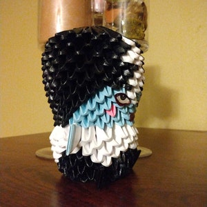 Handcrafted 3D Origami Gothic Bride - Unique Paper Art for Horror Fans ...