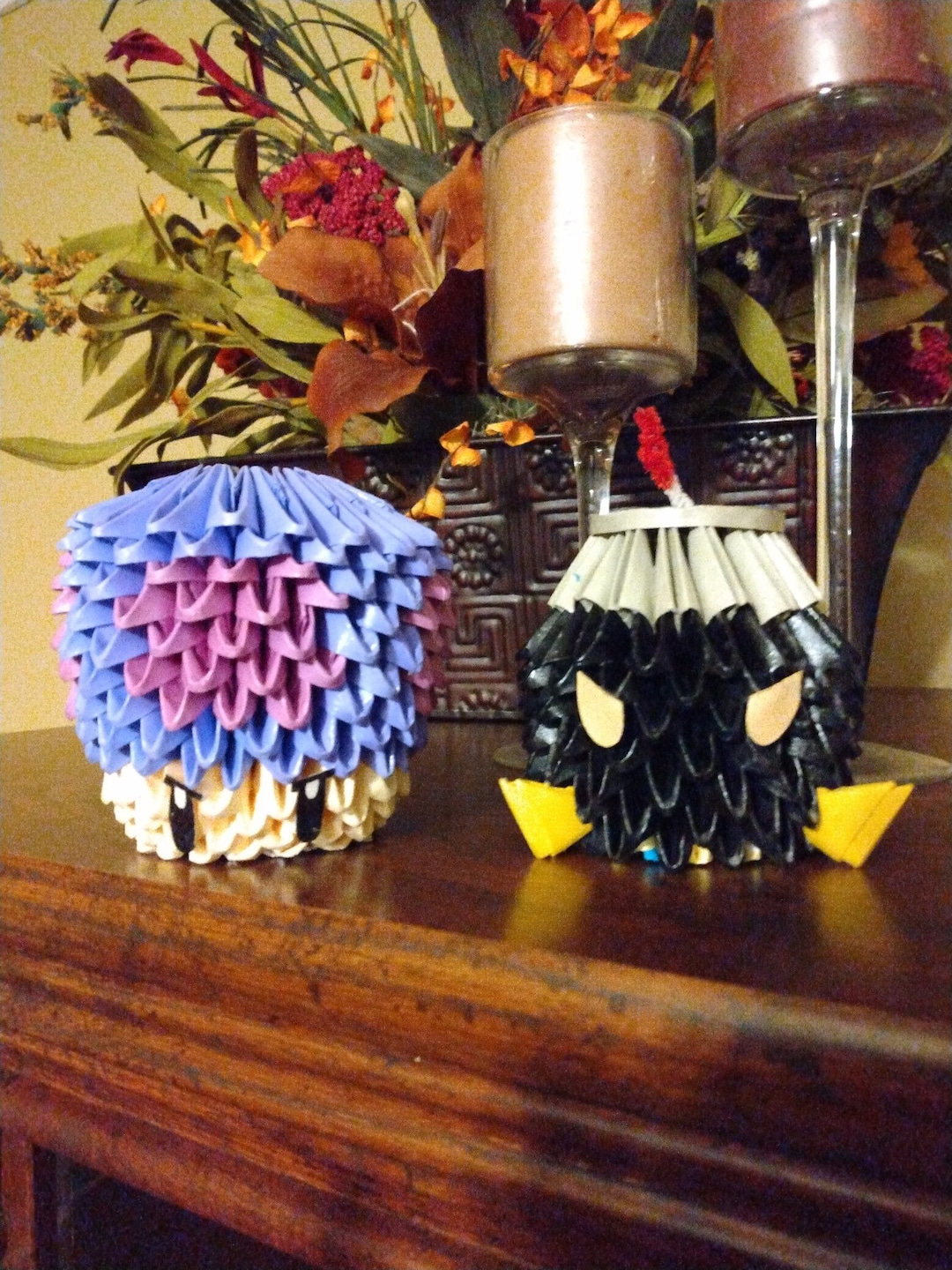Handcrafted 3D Origami Video Game Plumber Duo - Unique Paper Art for ...
