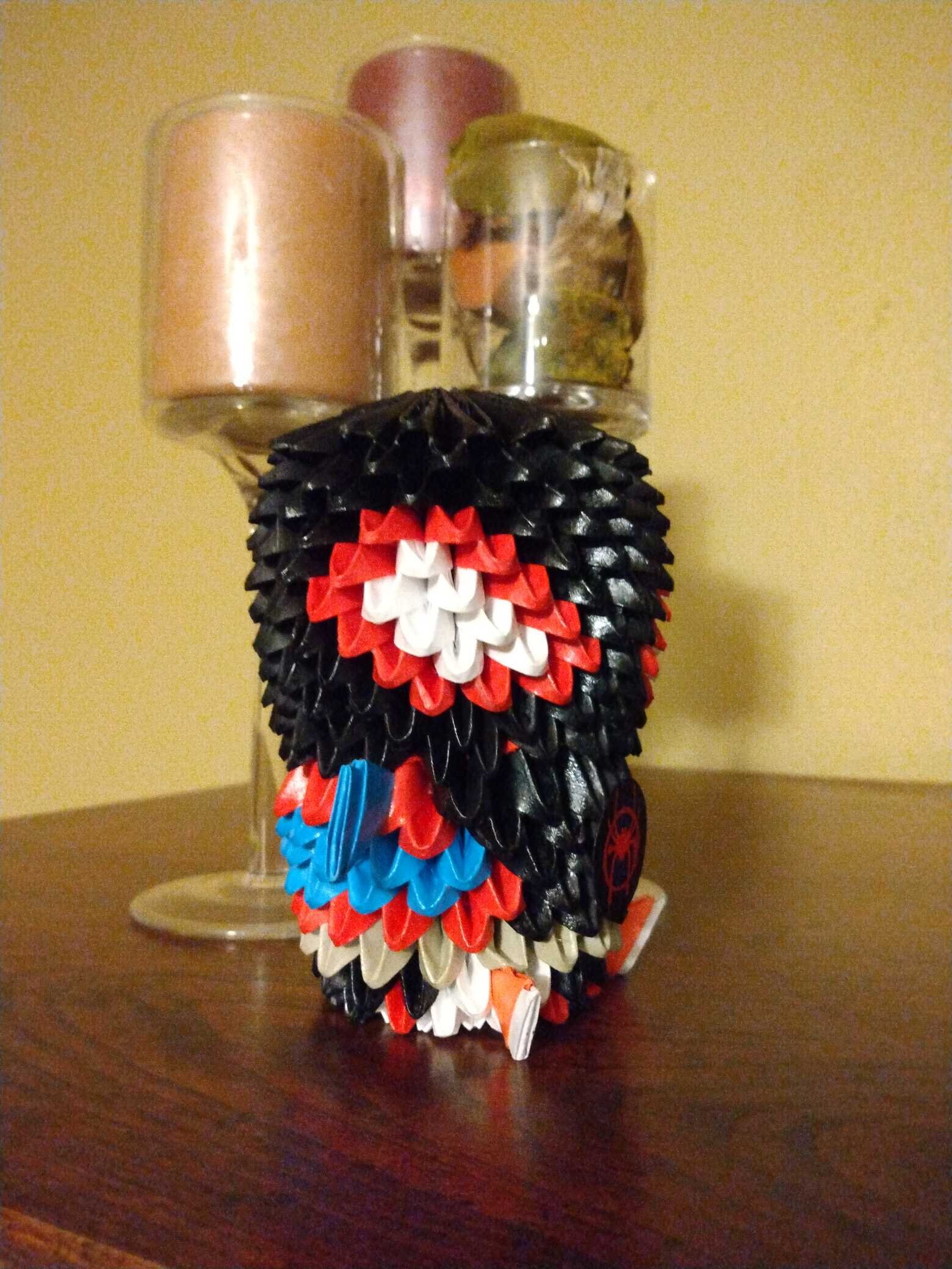 Handmade 3D Web-slinger Origami - Unique Paper Sculpture, Custom ...