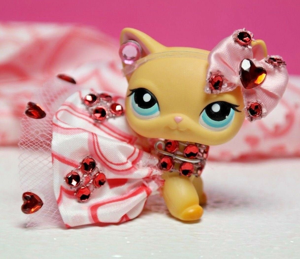 Authentic Littlest Pet Shop lps Collie 1676 Purple Gray lps Short Hair ...