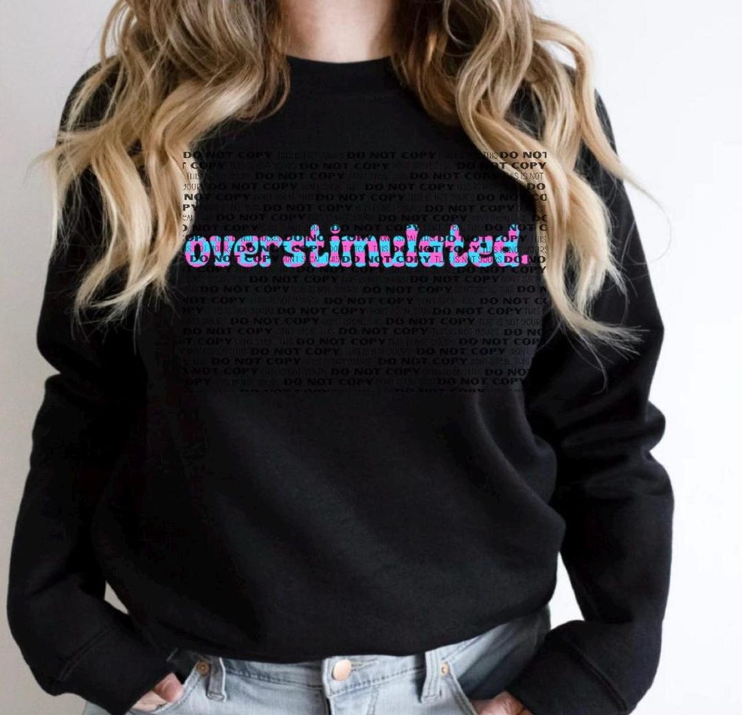 Overstimulated Checked Pink Blue Png Digital Download - Etsy