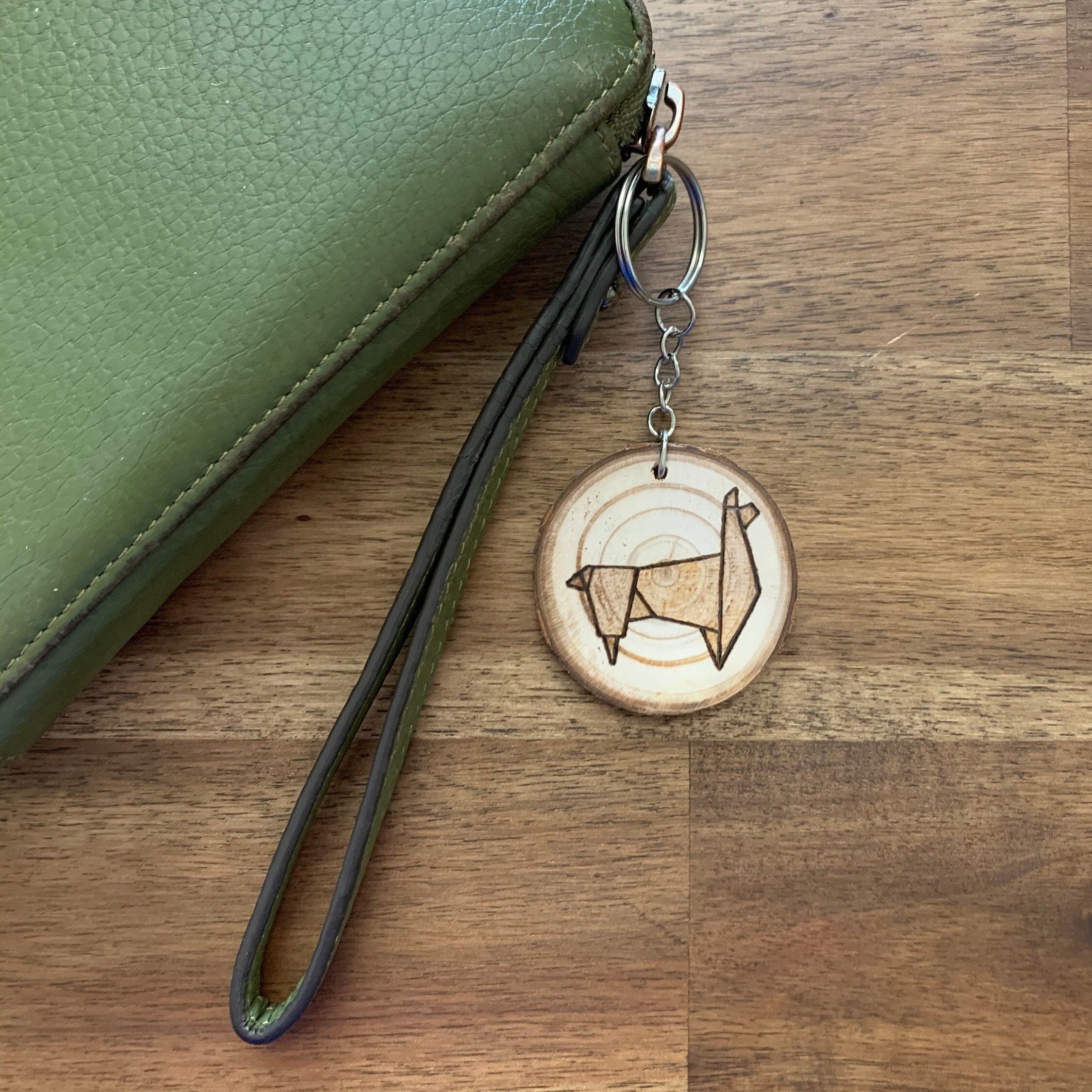 Personalized Wood Burned Keychain - Etsy
