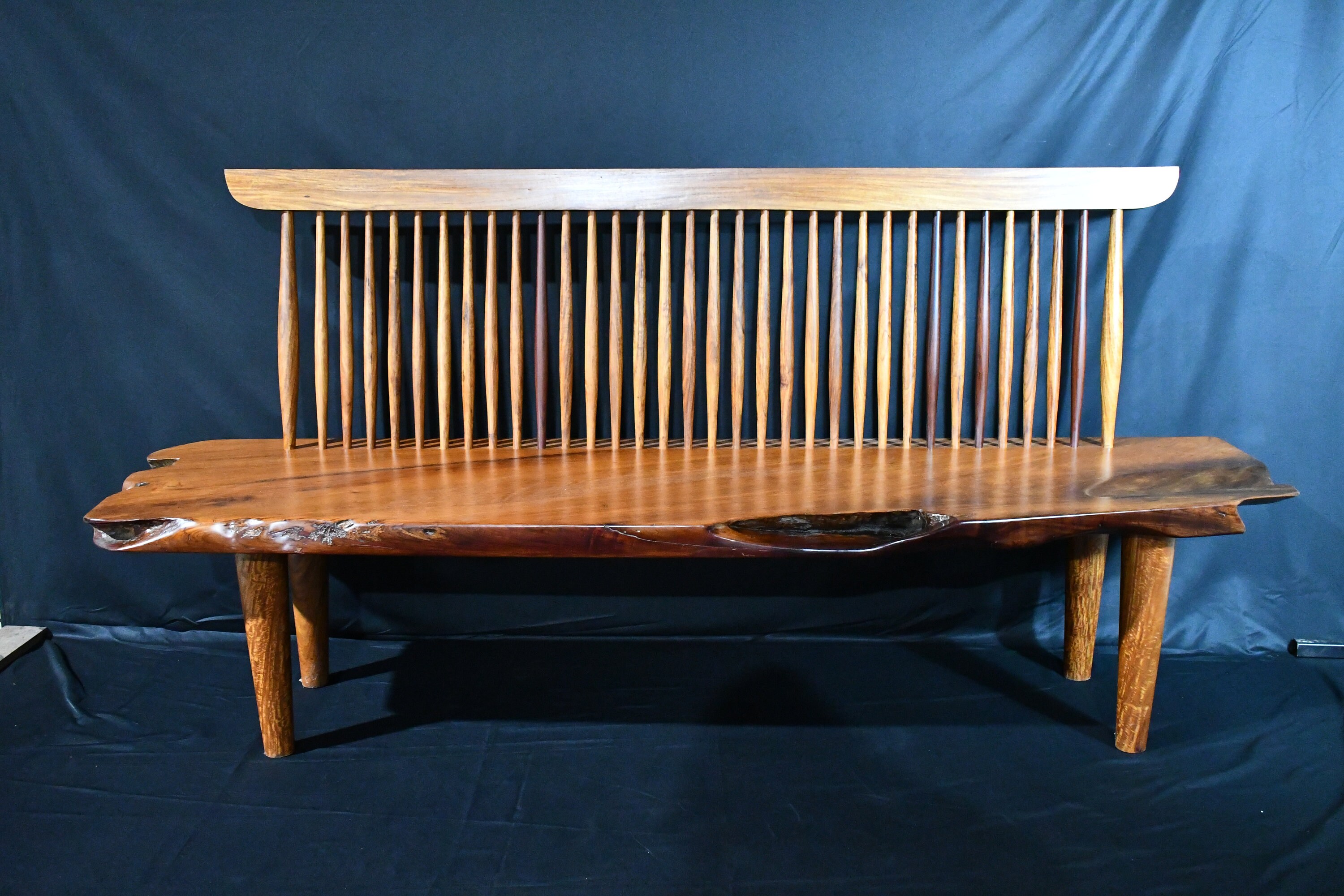 Amboyna Narra Wood Bench, Nakashima Style, Contemporary, Modern - Etsy