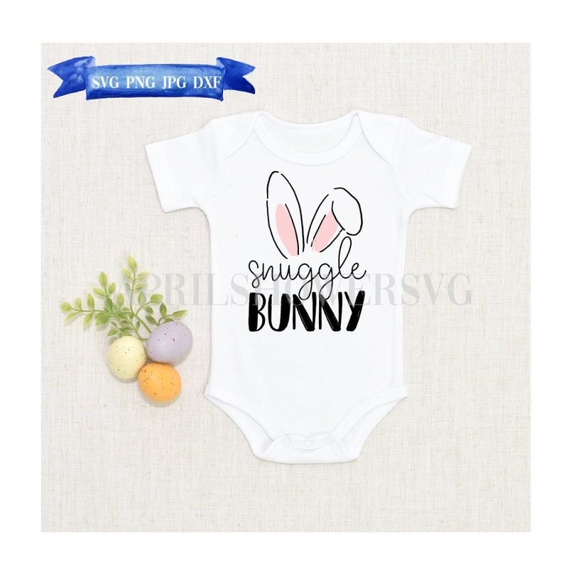 Snuggle Bunny Easter Bunny Springtime Baby Svg Silhouette - Etsy