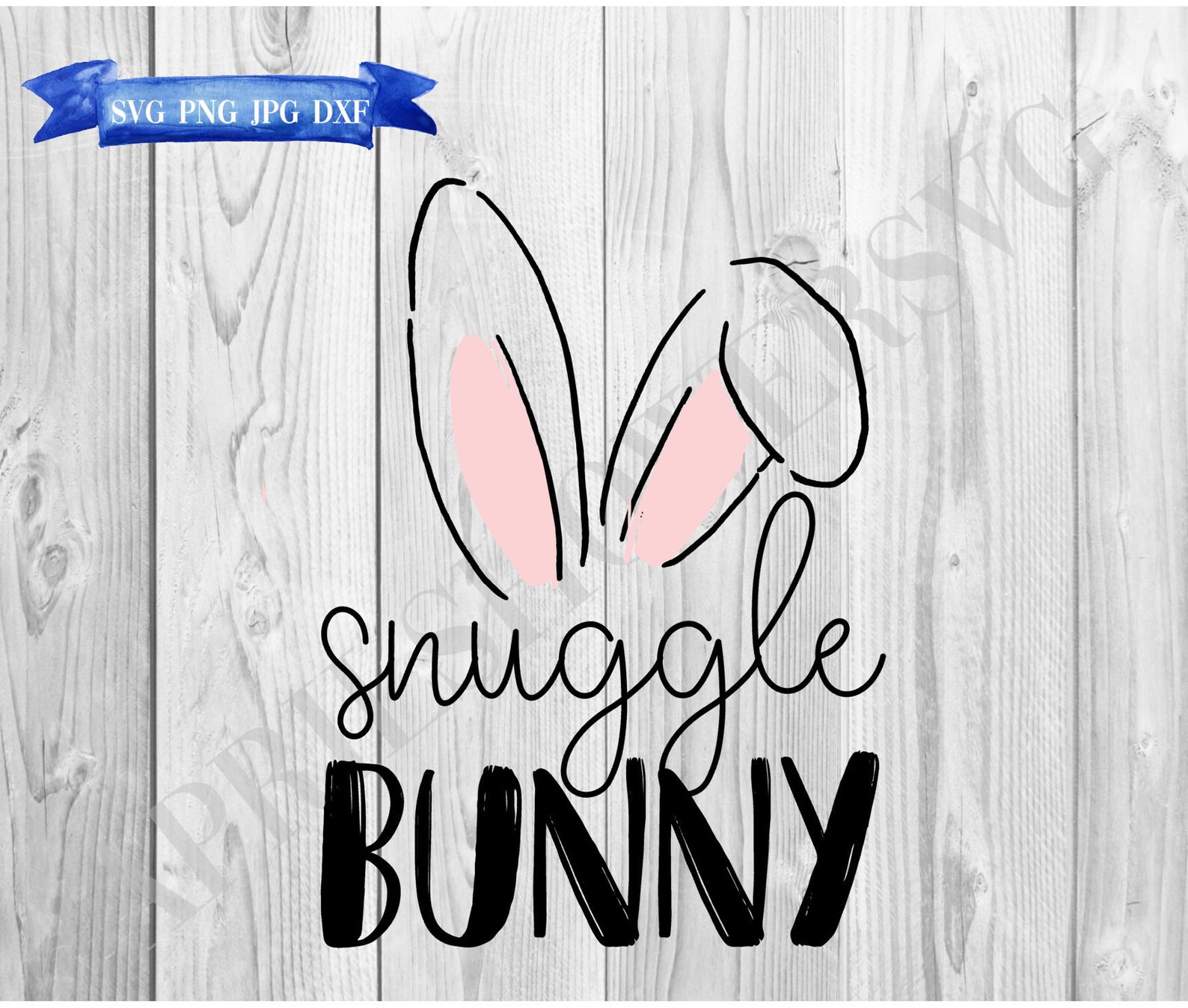 Snuggle Bunny Easter Bunny Springtime Baby Svg Silhouette - Etsy