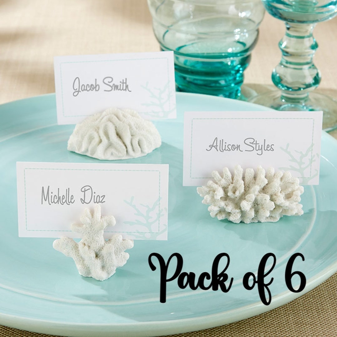 Beach Themed Place Card Holder, Beach Theme Photo Holder, Sand and ...