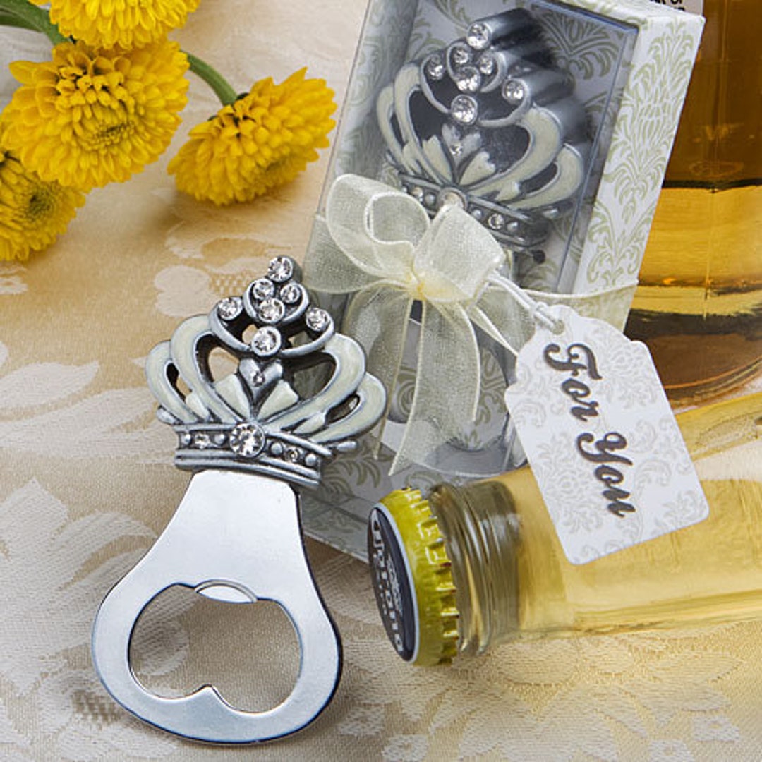 Crown Design Bottle Opener Favor, Royal Themed Favor, Crown Party Favor ...