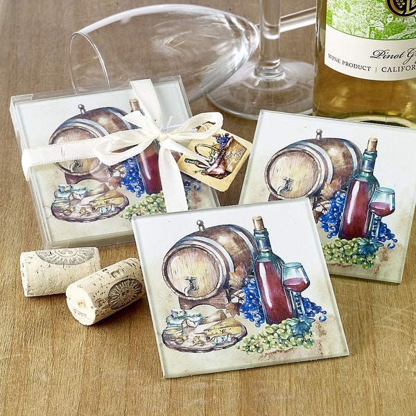 Wine Glass Coaster Etsy