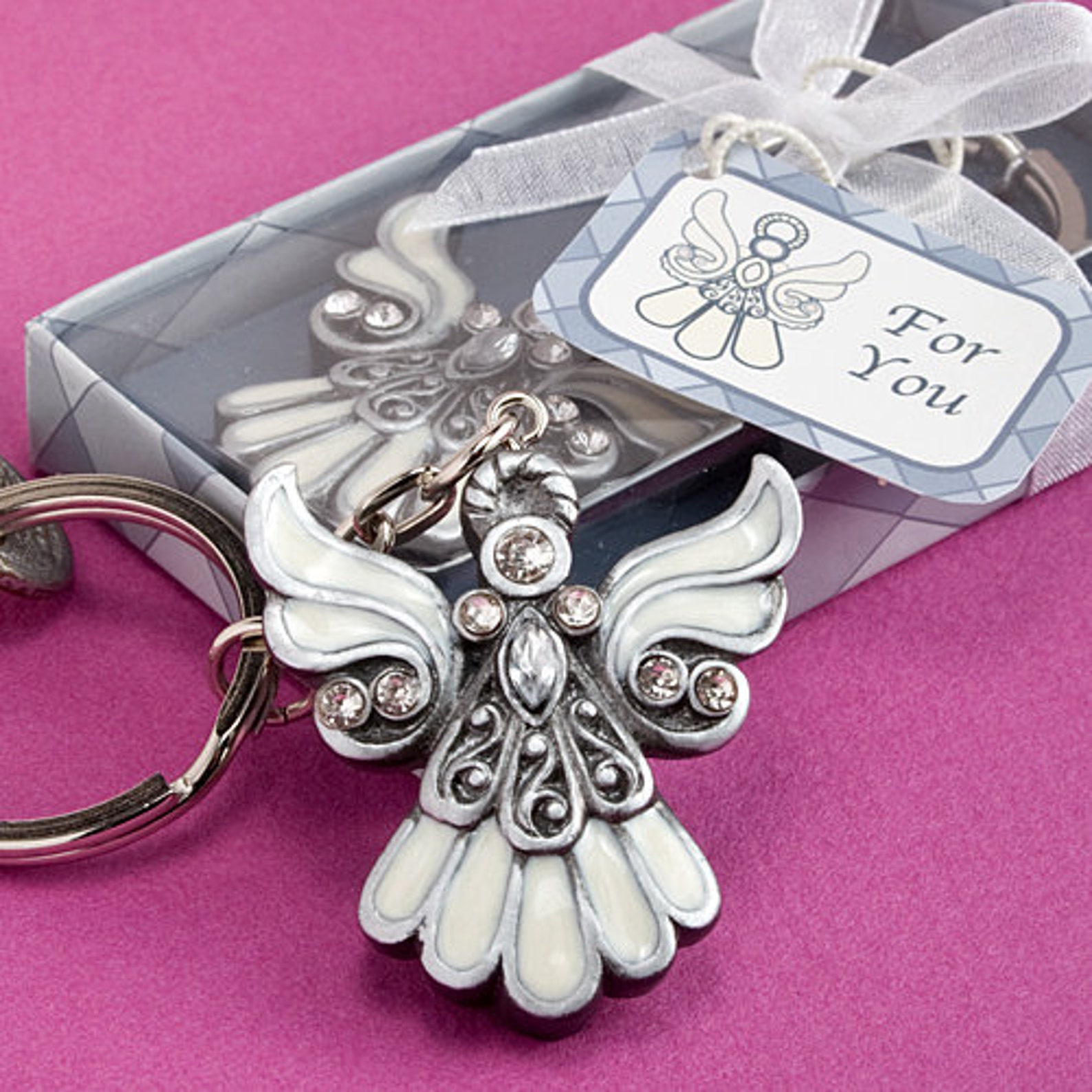 Angel Key Chain Epoxy Angel Key Chain Angel Key Chain Favor - Etsy