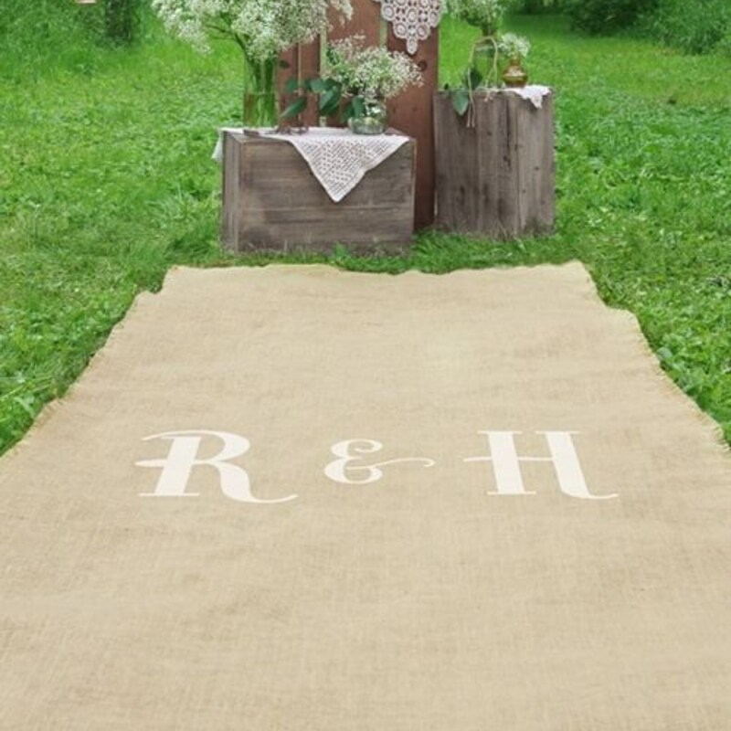 Burlap Aisle Runner - Etsy