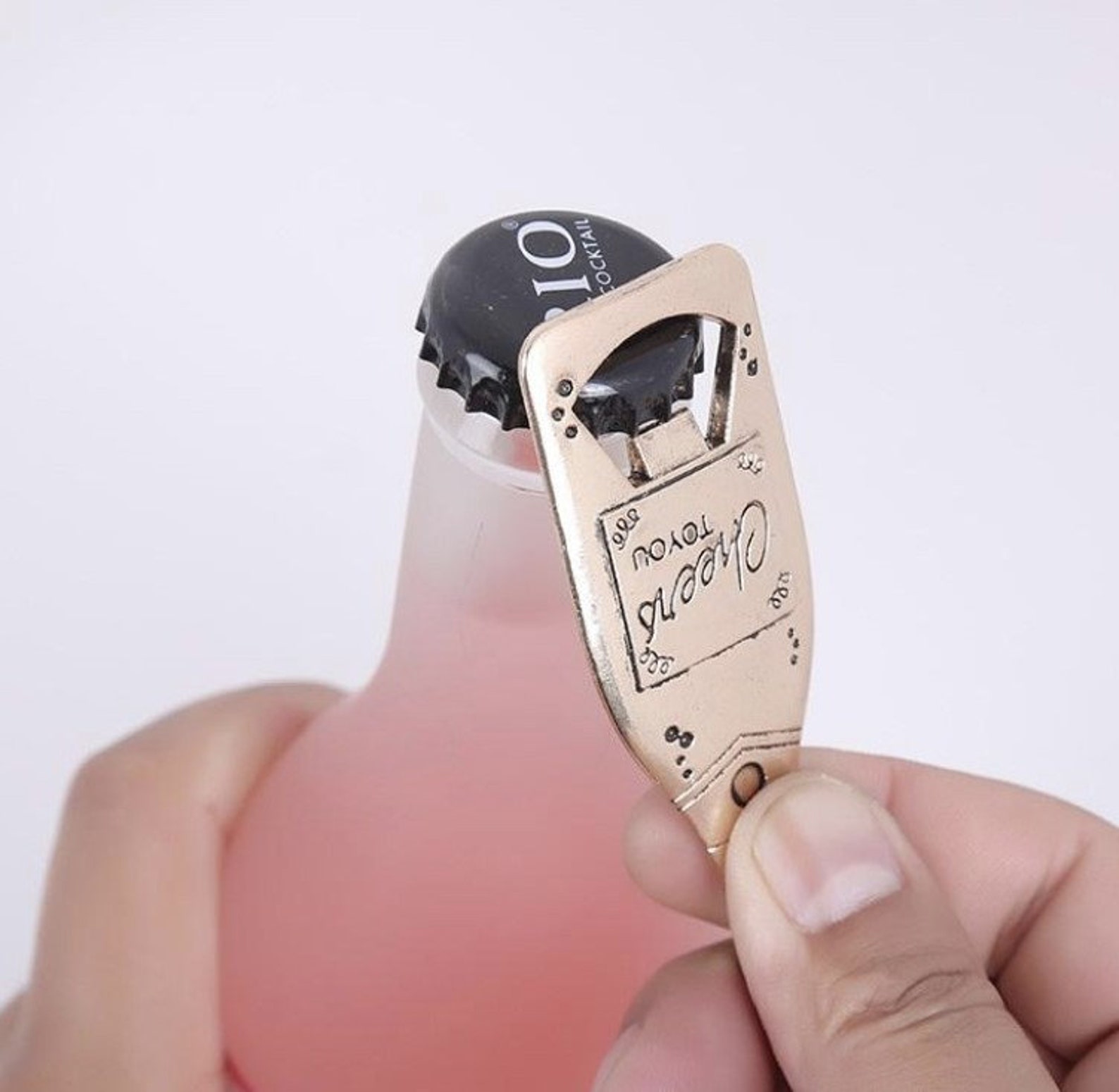 Gold Champagne Shaped Bottle Opener Champagne Themed Opener - Etsy