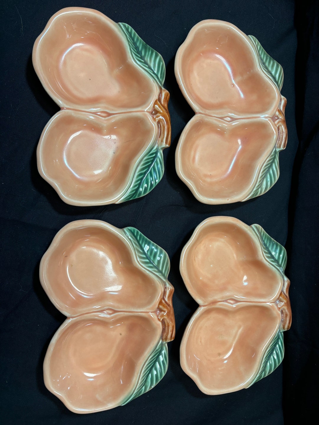 Belmar of Calif Pottery - Set of 4 Pear Double Spoon Rests - Etsy