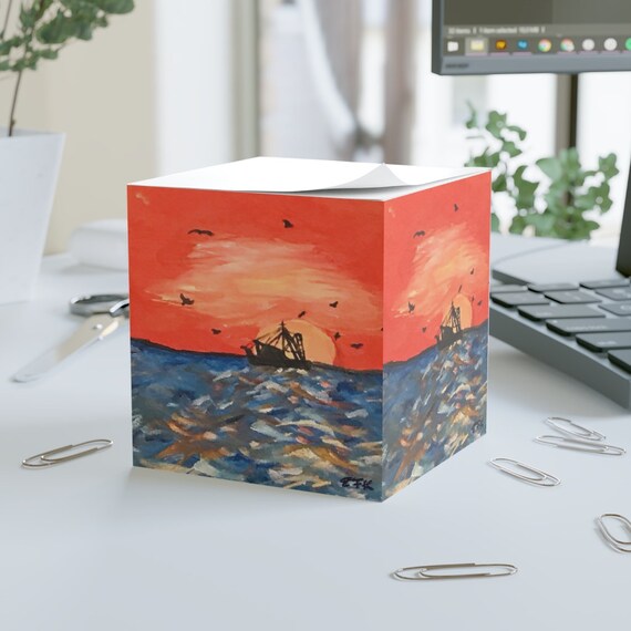 Sticky Notes Beach Decor Office Decor Home Decor Ocean - Etsy