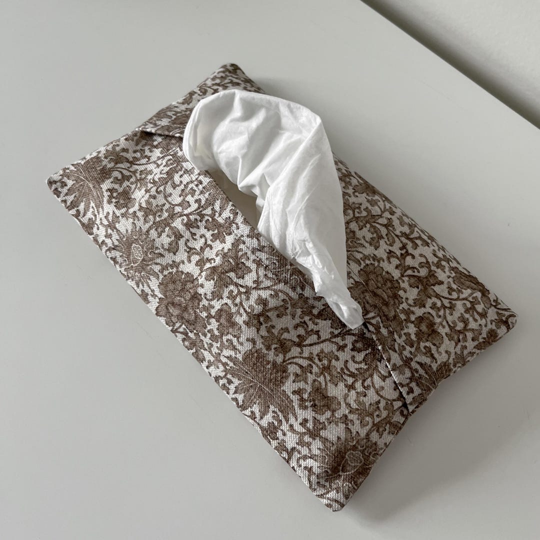Fabric Tissue Holder | Kleenex Cover | Coffee Table Napkin Holder ...
