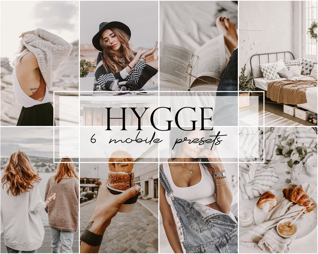6 MOBILE Lightroom Presets, Hygge Mobile Presets, Blogger and Instagram ...