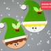 Paper Elf Craft, Christmas Elf Printable Template, Holiday School Craft ...