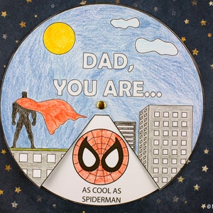 Father's Day Superhero Craft for Kids, Coloring Craft for Toddlers and ...