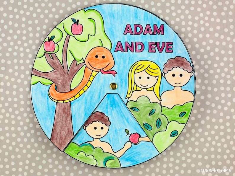 Adam and Eve Craft - Bible Story Activity - Sunday School Craft Idea ...