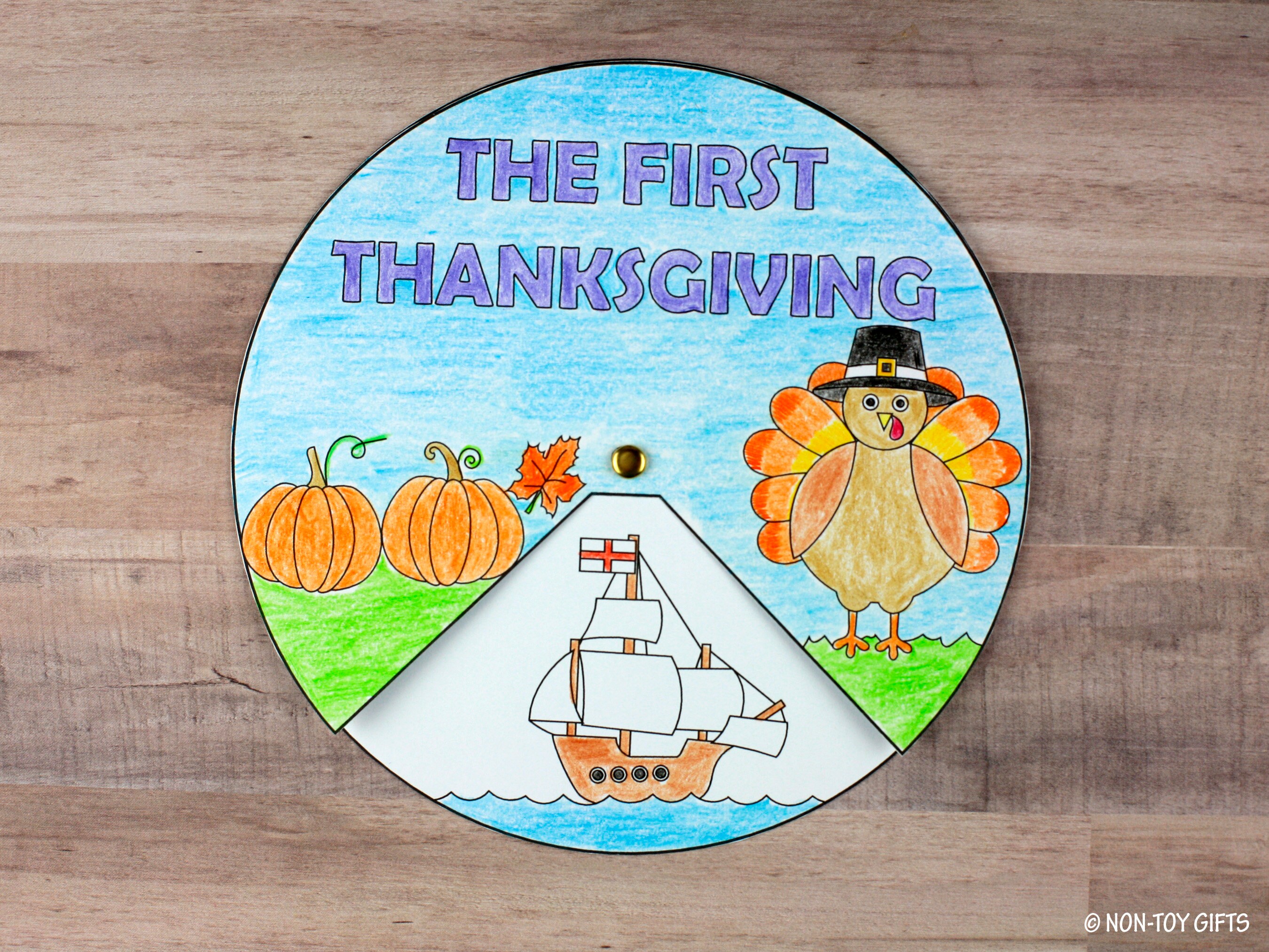 Thanksgiving Craft for Kids - the First Thanksgiving Craft - Printable ...