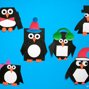 Penguin Craft for Kids, Shape Penguin Craft, Winter Preschool Craft ...
