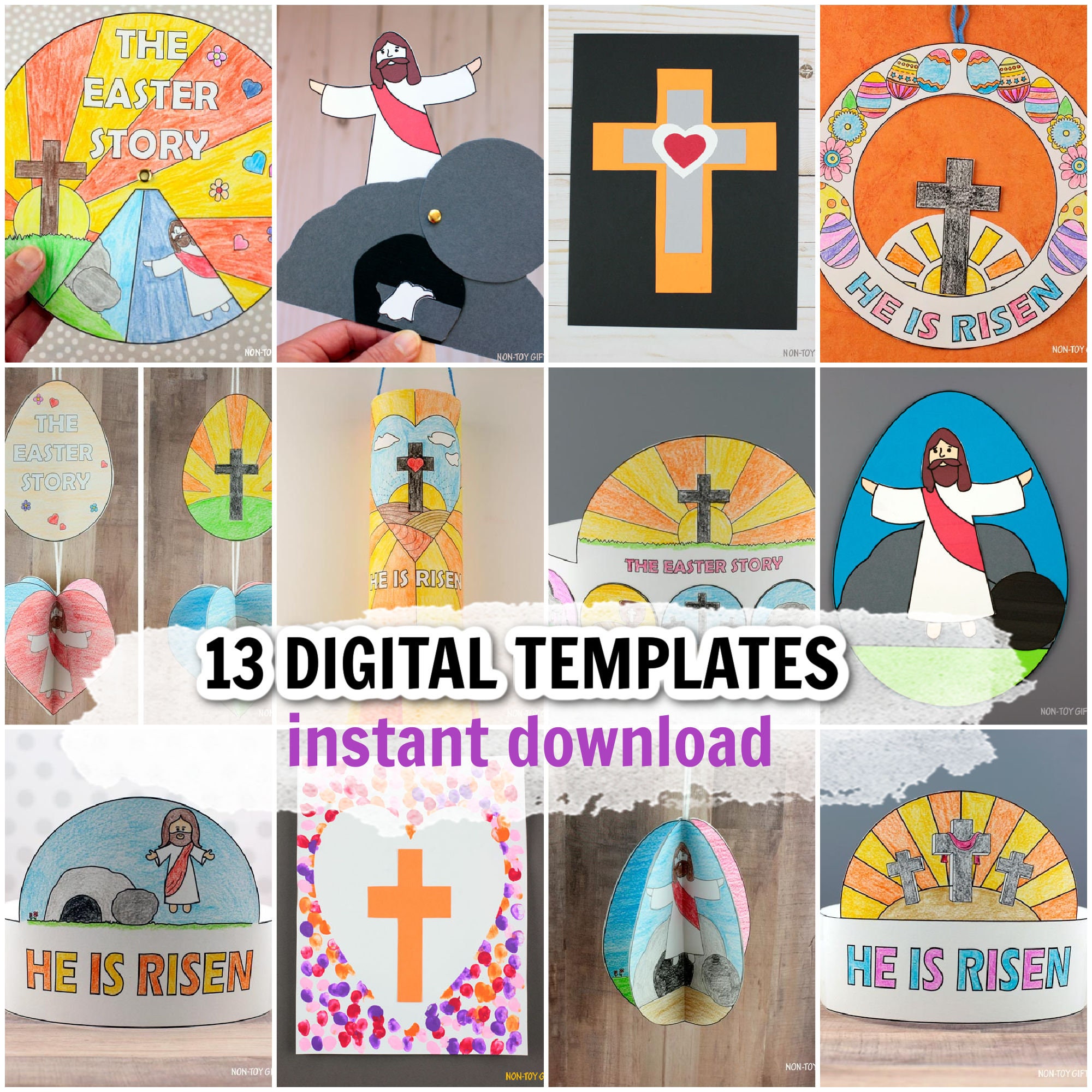 13 Religious Easter Crafts for Kids, Easter Sunday School Activity ...