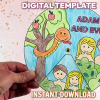 Adam and Eve Bible Craft for Kids, Spiral Serpent, the Fall, Sunday ...