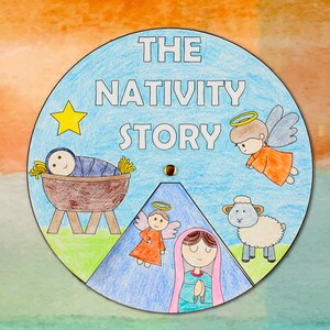 Nativity Story Spinner Craft Printable | Christian Christmas Activity ...