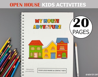 Bulk Home Sweet Home Kids Coloring Card Open House Realtor Giveaway ...