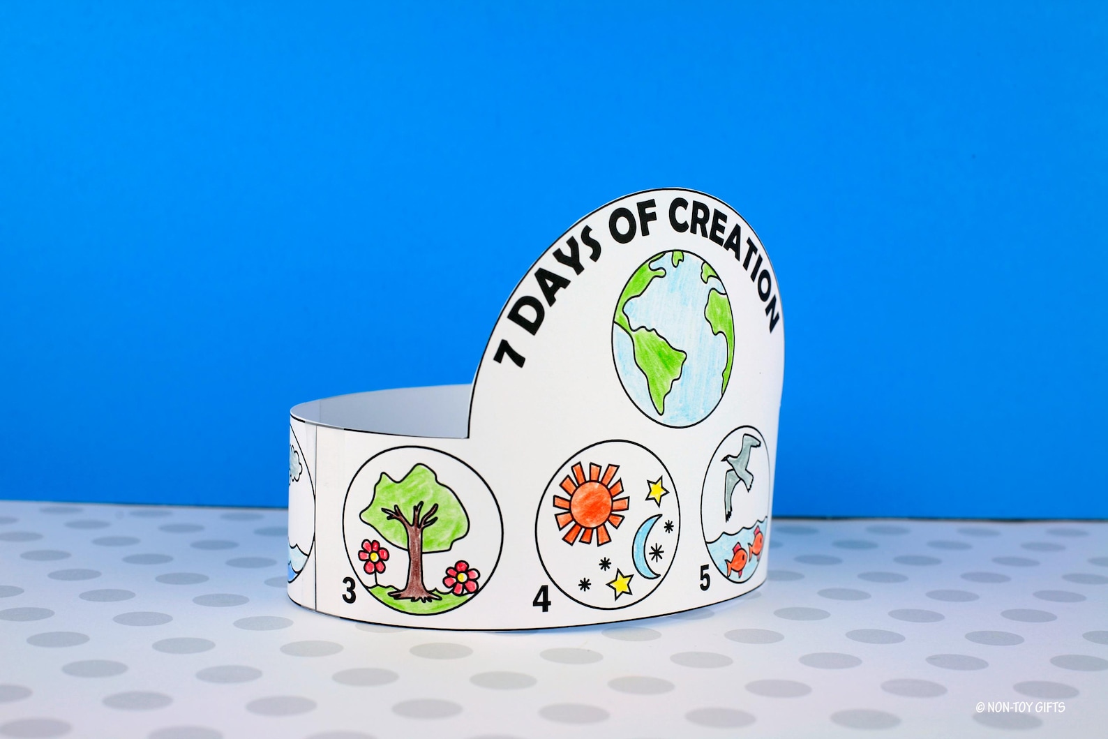 The Creation Story Hat Craft for Kids I 7 Days of Creation Bible ...