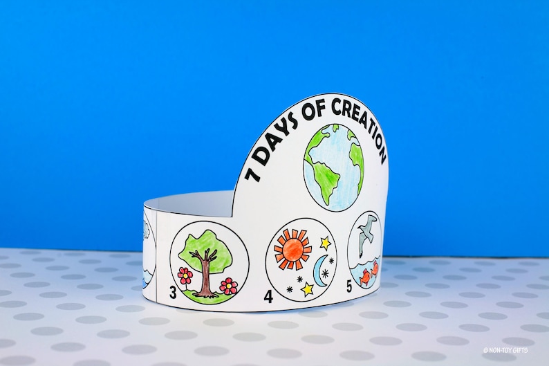 The Creation Story Hat Craft for Kids I 7 Days of Creation Bible ...