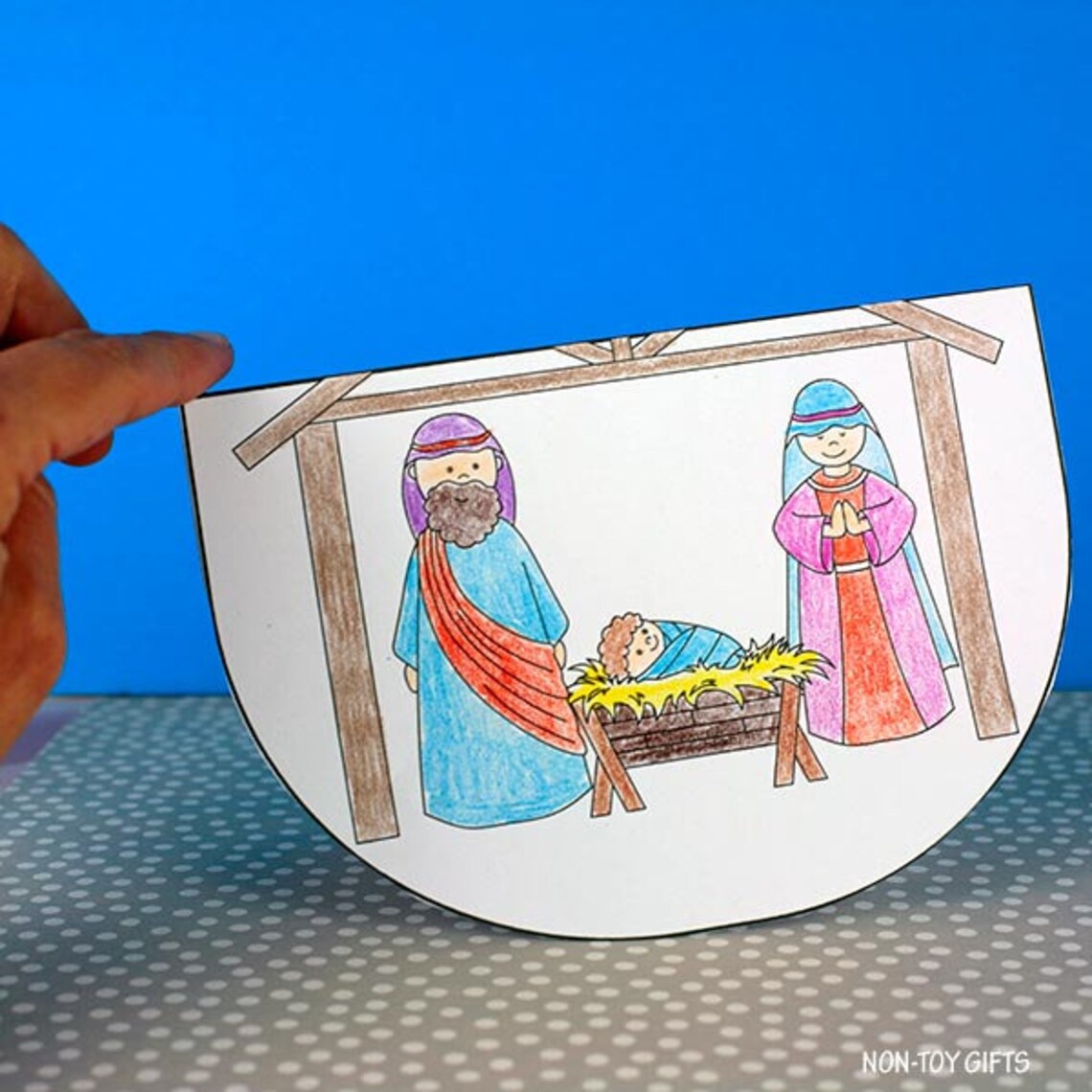 9 Christmas Nativity Crafts for Kids Sunday School Craft Printable ...
