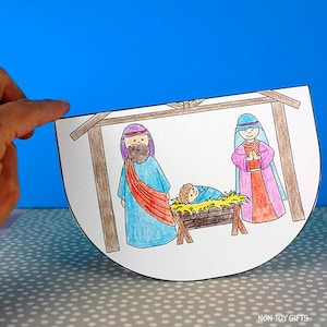 9 Christmas Nativity Crafts for Kids - Sunday School Craft Printable ...