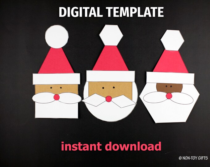 Paper Reindeer Craft, Christmas Reindeer Printable Template, Holiday ...