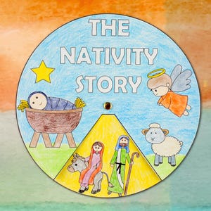 Nativity Story Spinner Craft Printable | Christian Christmas Activity ...