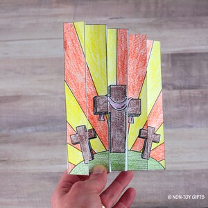 He is Risen Agamograph Craft for Kids, Sunday School Craft, Bible Story ...
