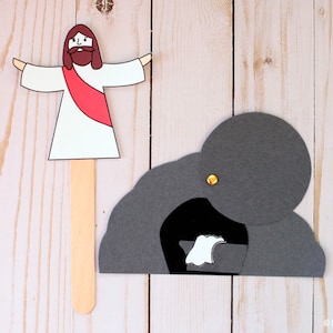 He is Risen Craft for Kids, Easter Sunday School Activity, Jesus ...