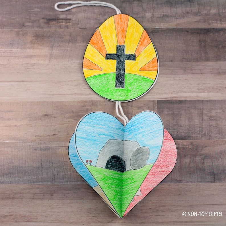 The Easter Story 3D Decoration, Sunday School Craft for Kids, Bible ...