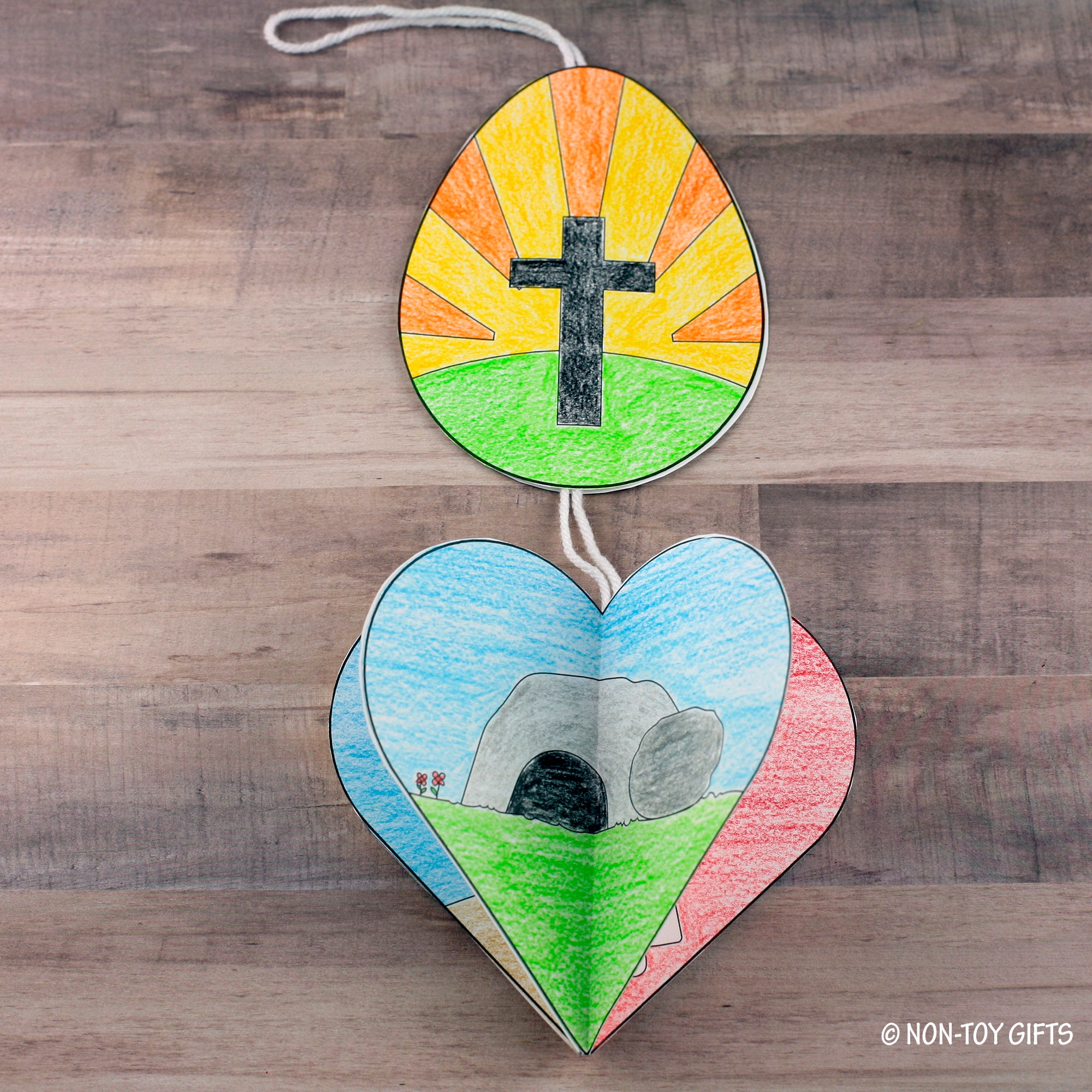 The Easter Story 3D Decoration, Sunday School Craft for Kids, Bible ...