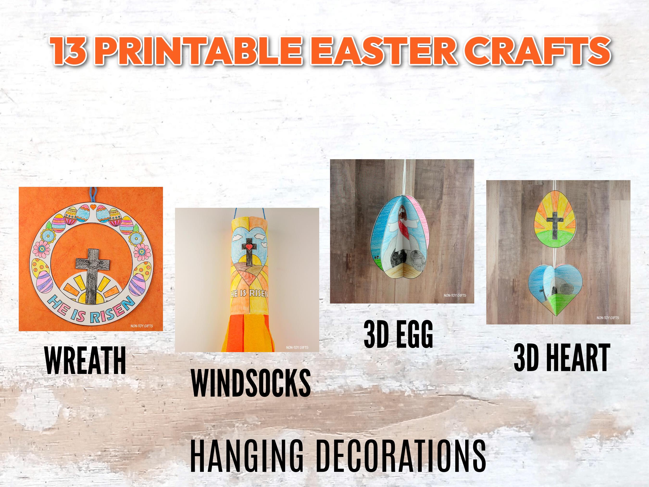 Easter Bible Craft Bundle – Christian Easter Crafts for Kids, 13 ...