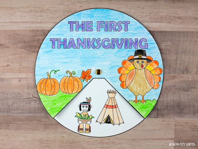 Thanksgiving Craft for Kids - the First Thanksgiving Craft - Printable ...