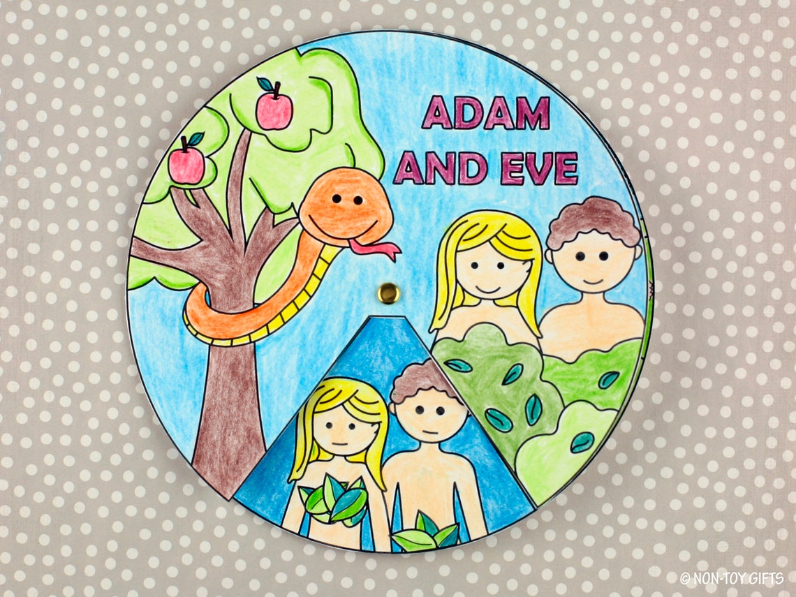 Adam und Eva Craft - Bibelgeschichte Aktivität - Sonntagsschule ...