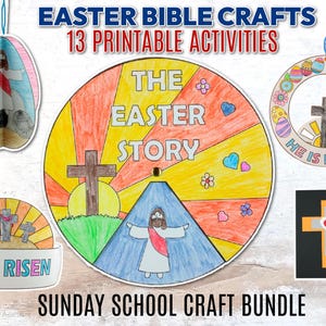 Easter Bible Craft Bundle – Christian Easter Crafts for Kids, 13 ...