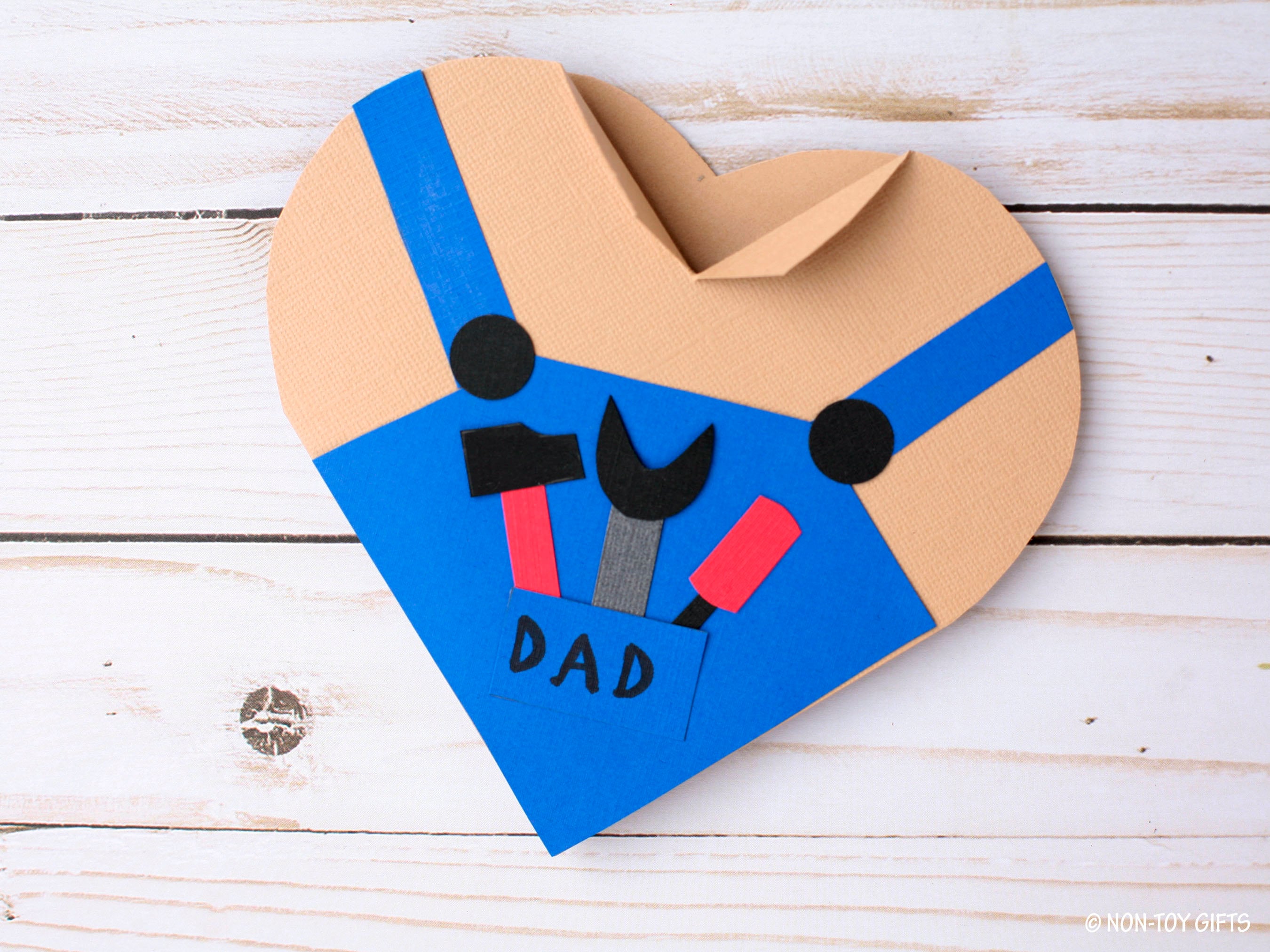 Father's Day Card From Kids/preschoolers, Handy Dad Card, Cute Father's ...