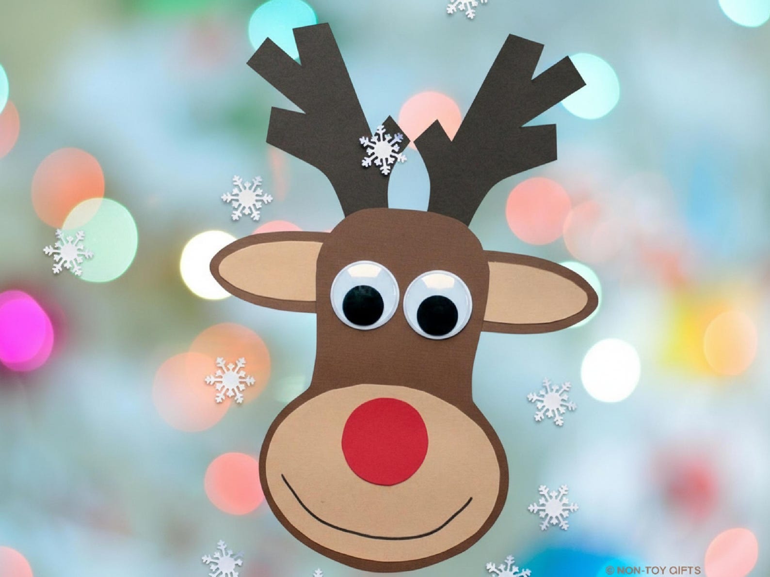 Christmas Reindeer Craft Printable for Kids | Easy Holiday Classroom ...