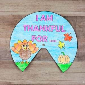 I Am Thankful for Printable, Thankful Template Craft for Kids ...