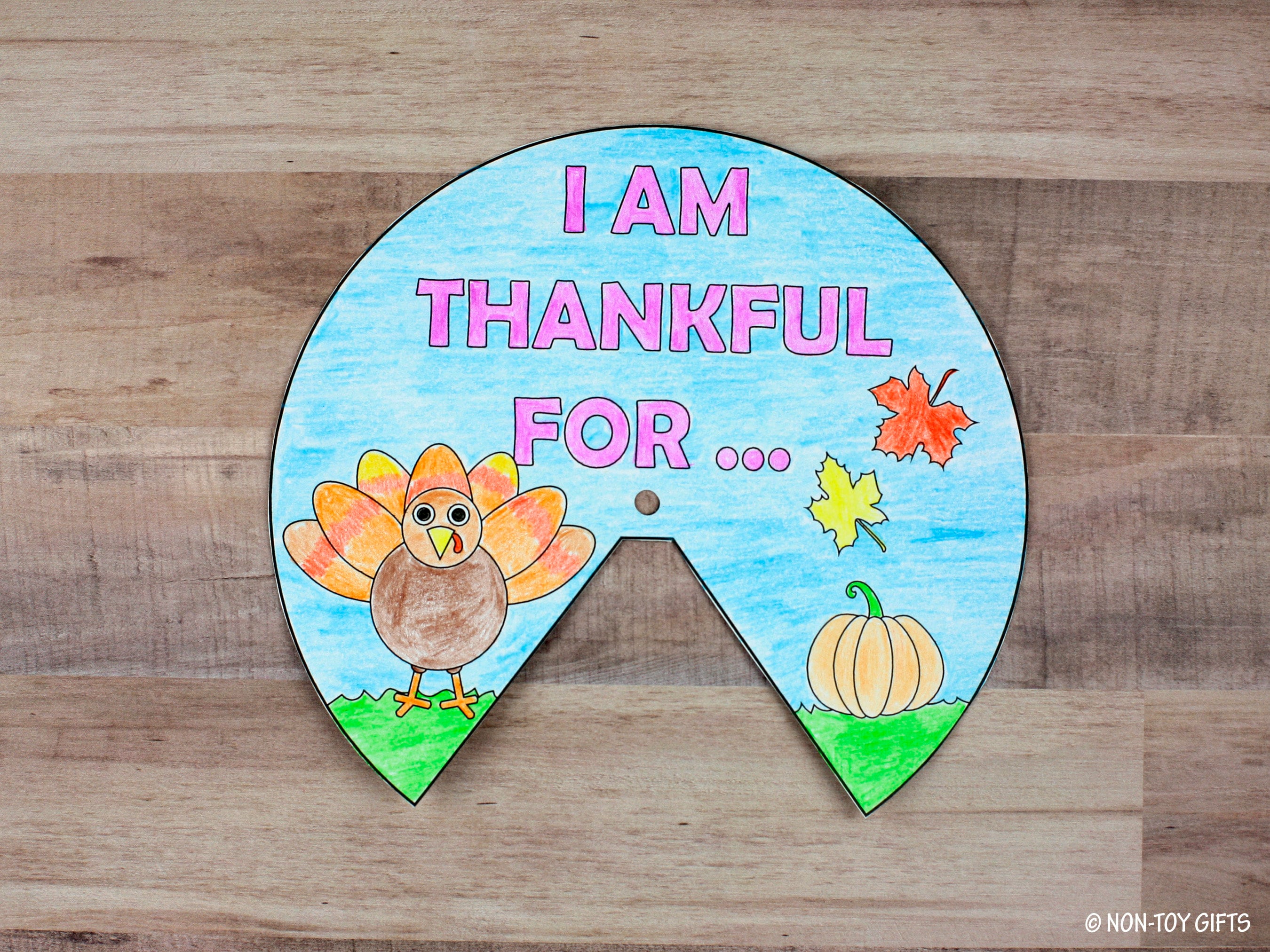 I Am Thankful for Printable, Thankful Template Craft for Kids ...
