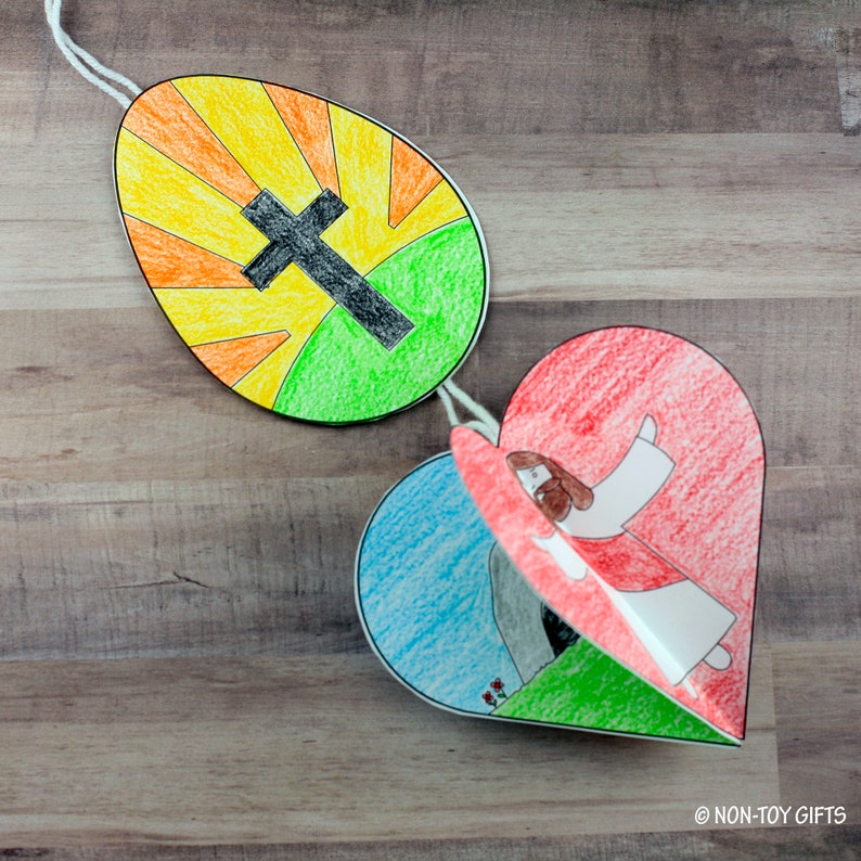 The Easter Story 3D Decoration, Sunday School Craft for Kids, Bible ...