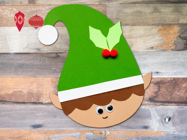 Christmas Elf Paper Craft Printable for Kids | Easy Preschool ...